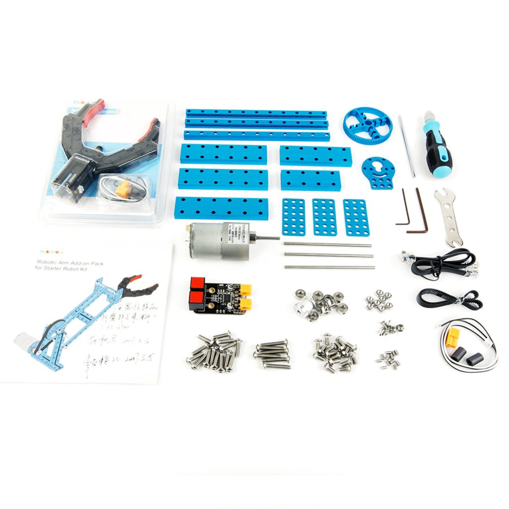 Robot Arm Add-on Pack for Starter Robot Kit-Blue - NK Robotics